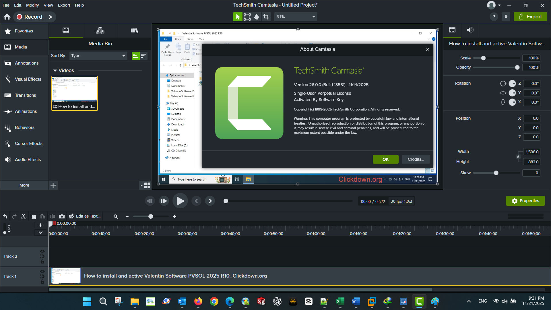 Download Techsmith Camtasia 2026 v26.0.0.13551 x64 full